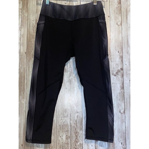 Kyodan | Pants & Jumpsuits | Womens Kyodan Stretch Black Gray Capri ...